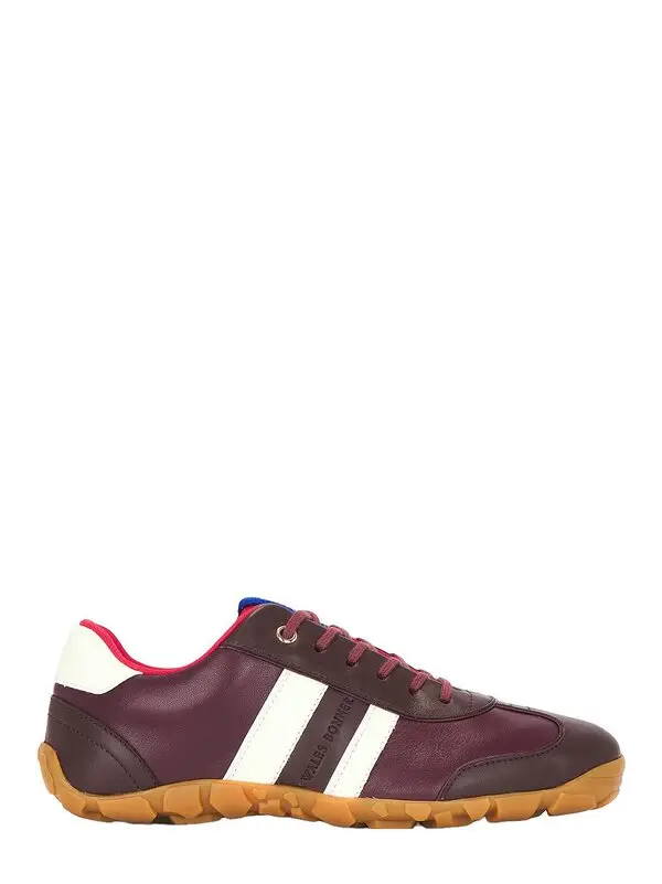WALES BONNER Lace Up Sneaker - Burgundy