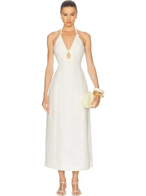 Cult Gaia Lena Halterneck Dress - Off White