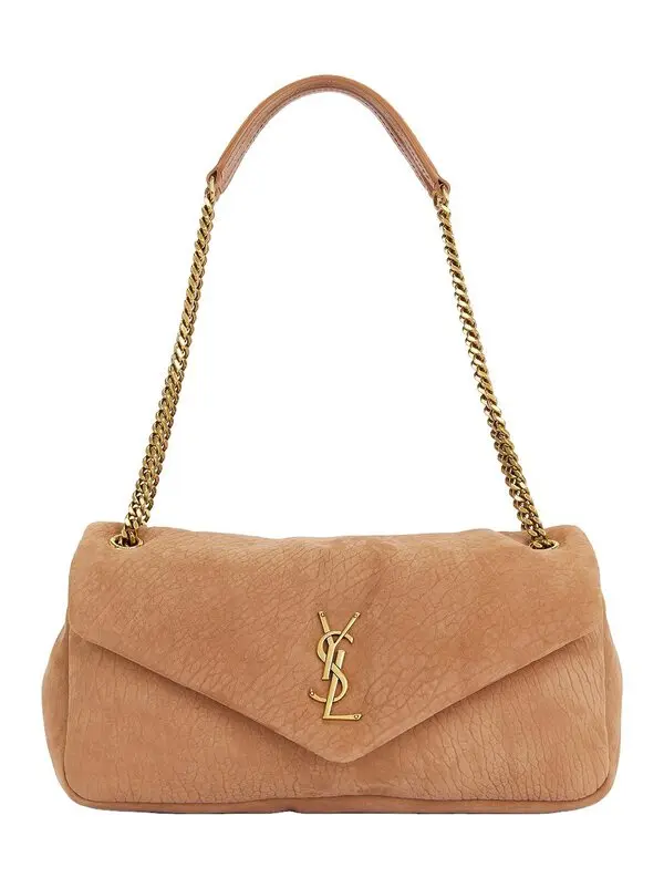 Saint Laurent Medium Calypso Bag - Honey Caramel