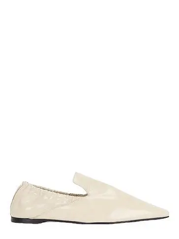 TOTEME Elastic Back Leather Loafer - Sand
