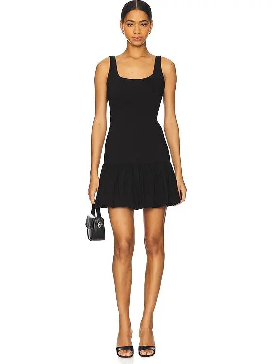Steve Madden Ravenna Drop Waist Mini Dress - Black