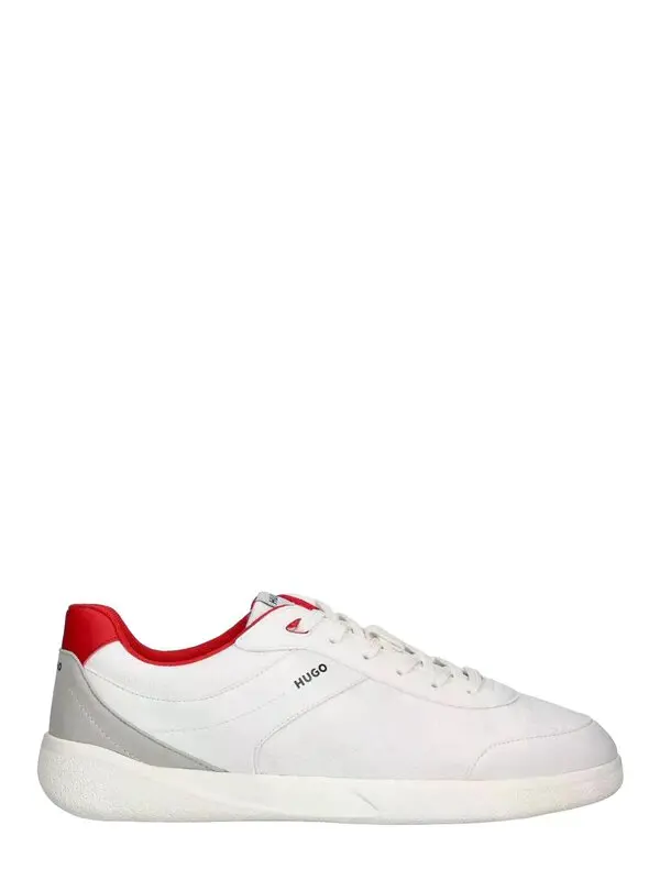 Hugo Panelled Low Top Sneakers - White