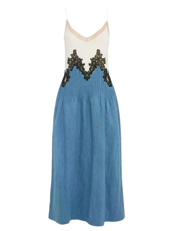 Gabriela Hearst Althea Midi Dress - Blue