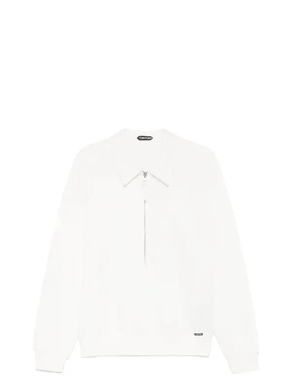 TOM FORD Half-zip Sweatshirt - White