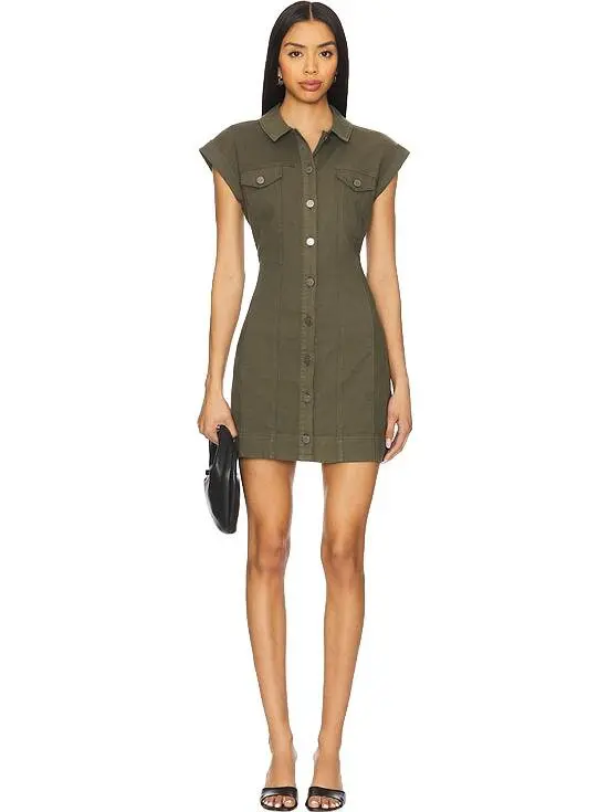 Paige Dekalb Dress - Vintage Forester Green