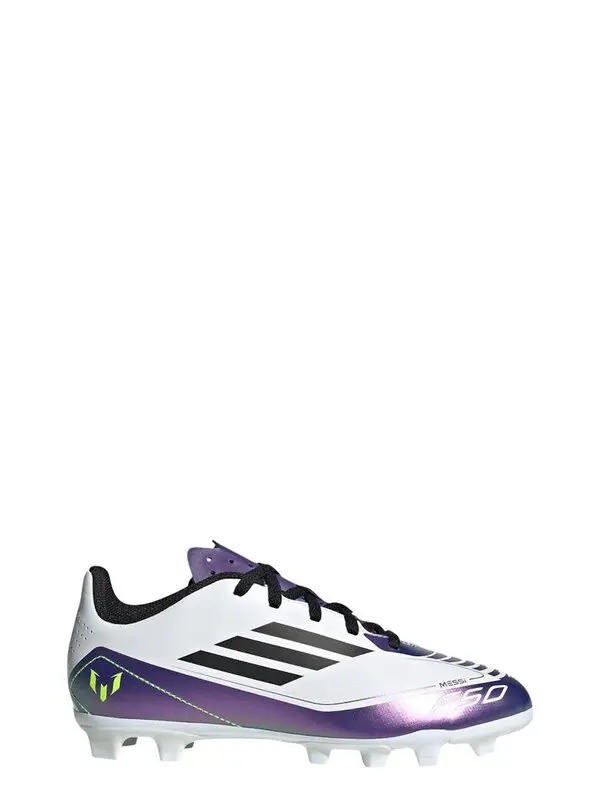 Adidas F50 Club Ground Soccer Shoes - Cloud White/core Black/purple