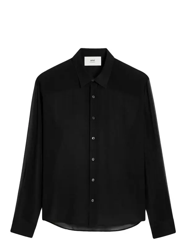 Ami Crepe Shirt - Black