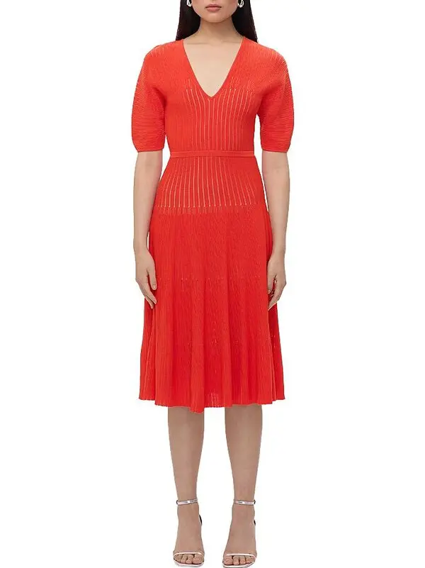Herve Leger The Lyla Dress - Cardinal