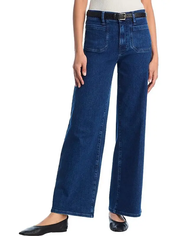 FRAME Le Slim Palazzo Modernist Pocket Jeans - Loner