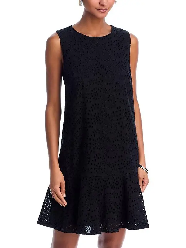 Kobi Halperin Leora Eyelet Dress - Black