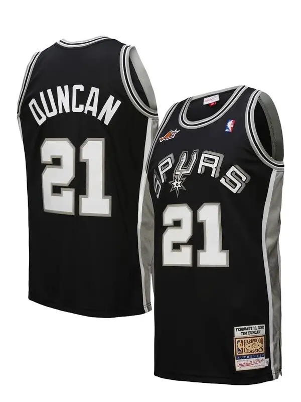 Mitchell & Ness Tim Duncan San Antonio Spurs 2000 Nba All-star Game Authentic Jersey - Black