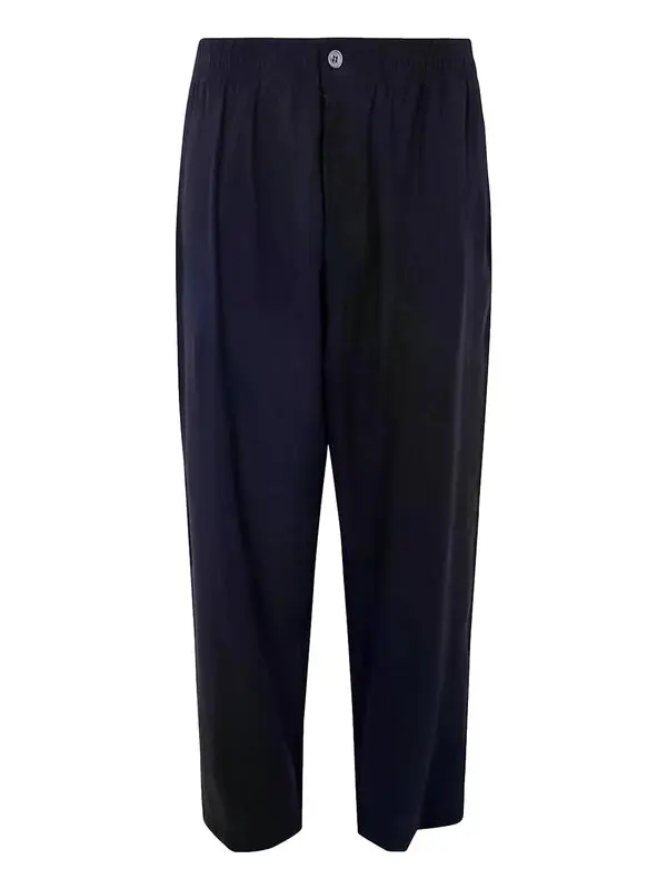 Emporio Armani Pleat-detail Trousers - Blue
