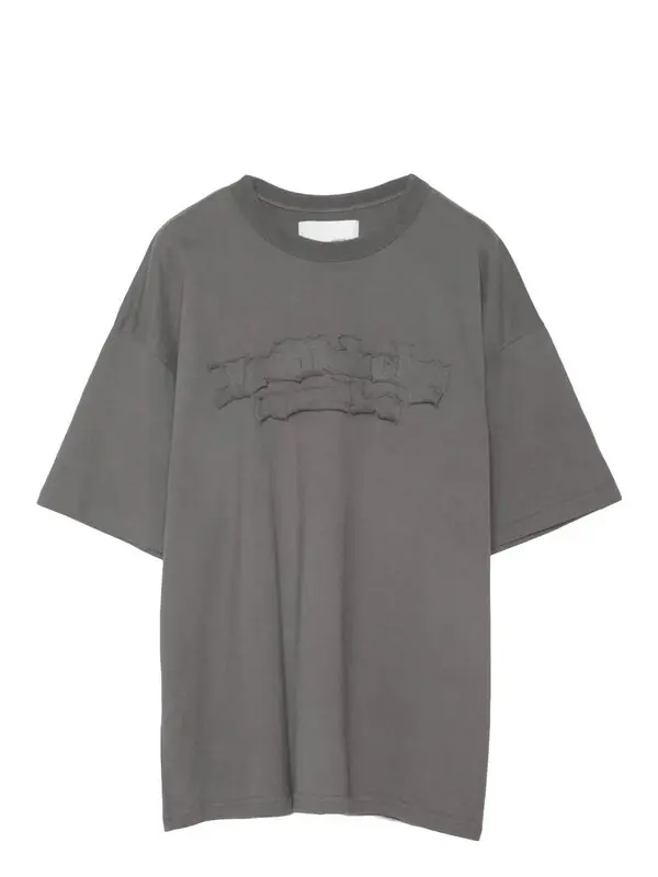 YOSHIOKUBO Collapse T-shirt - Grey