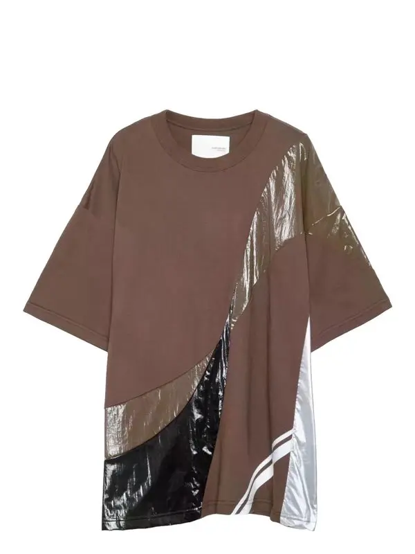 YOSHIOKUBO Coating River T-shirt - Brown