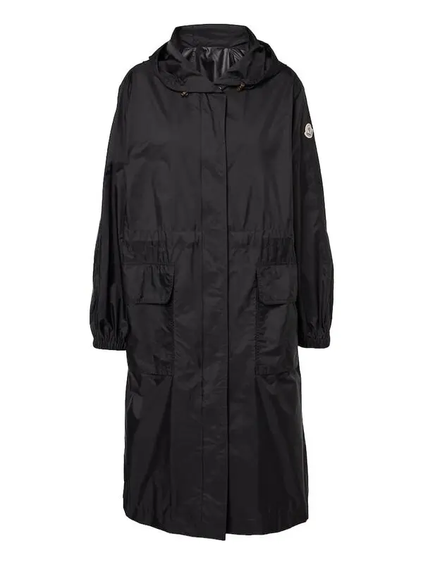 Moncler Hiengos Hooded Raincoat - Black