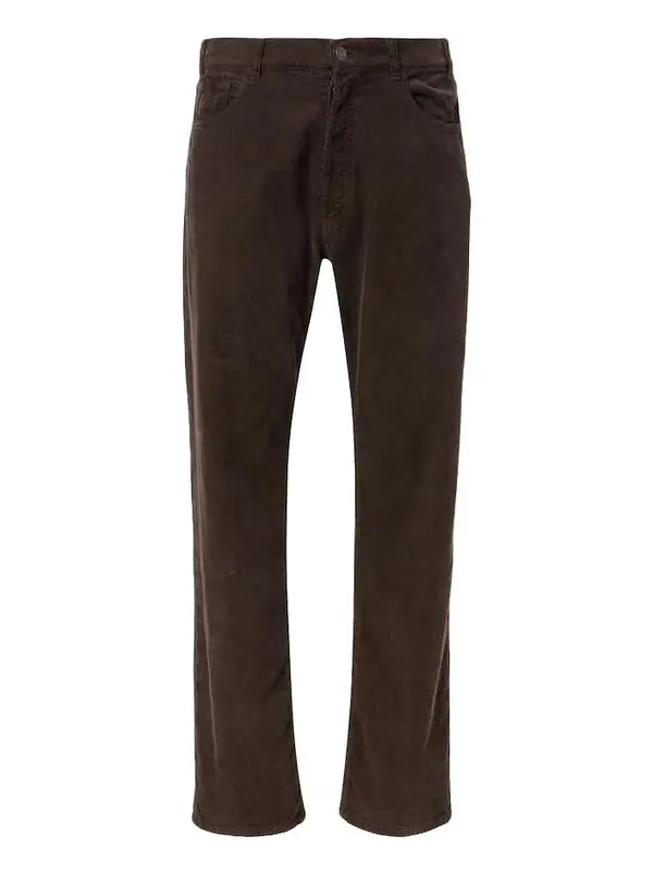 THE ROW Burt Straight Corduroy Pants - Brown