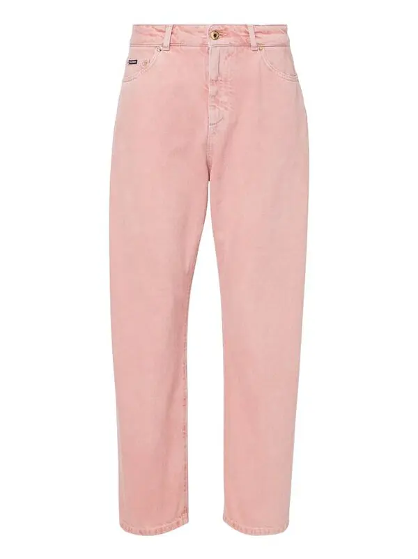 Dolce & Gabbana Mid-rise Straight-leg Jeans - Pink
