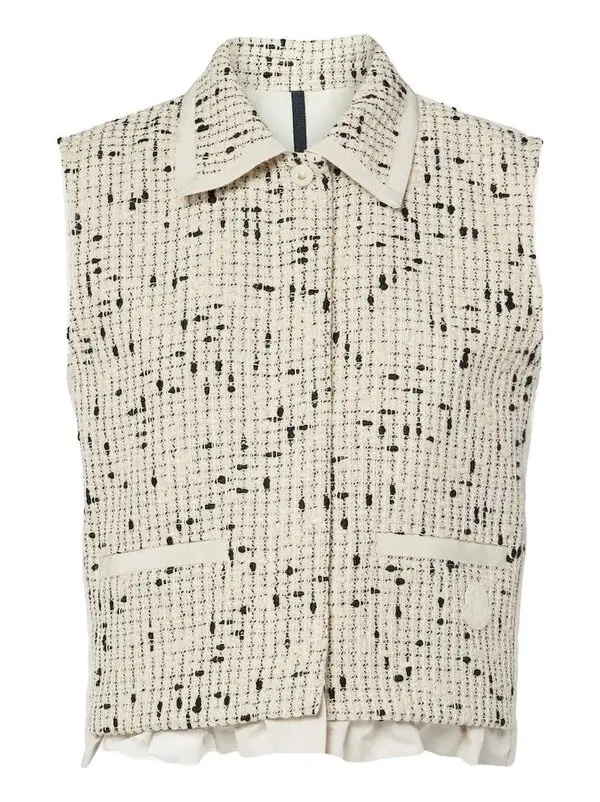 Moncler Verne Sleeveless Vest - White