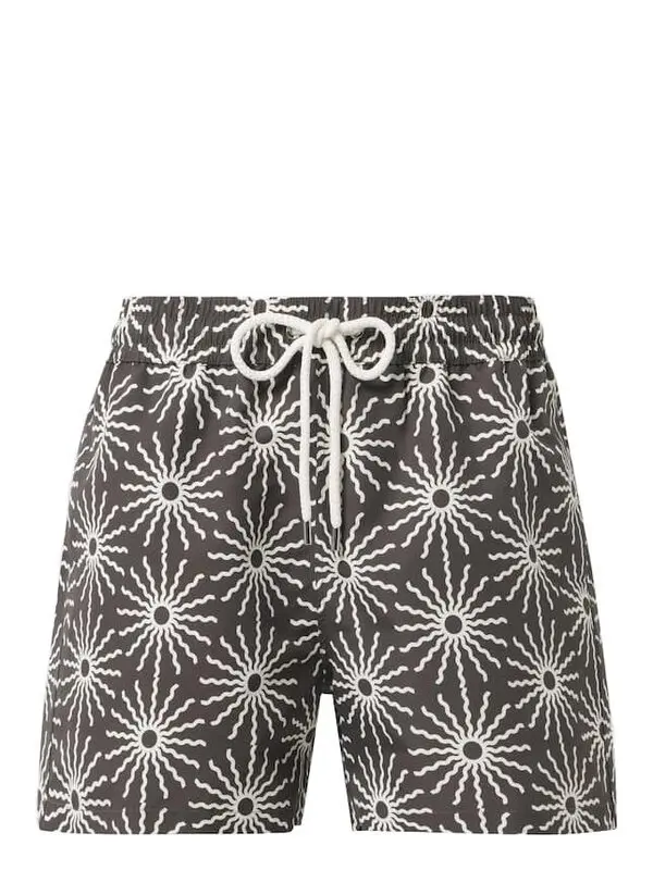 Frescobol Carioca Rio Printed Swim Trunks - Green
