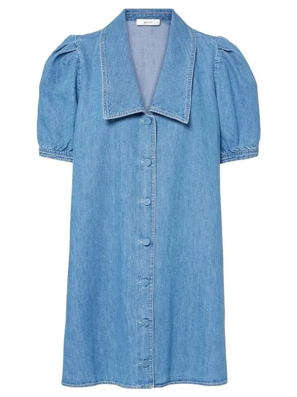 FRAME Sailor Denim Mini Dress - Blue