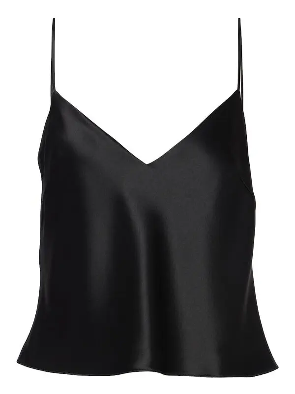 Galvan Ischia Satin Camisole - Black