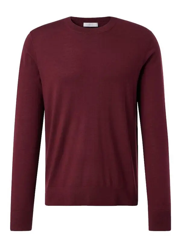 Gabriela Hearst Palco Wool Sweater - Burgundy