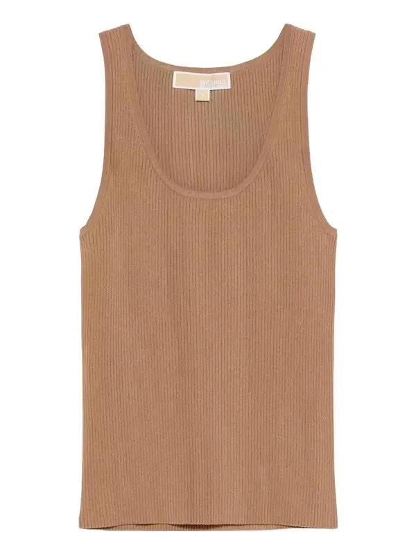 Michael Kors Ribbed-knit Tank Top - Brown