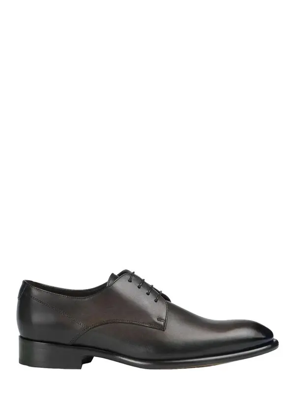 DOUCAL'S Leather Lace-up Shoes - Black