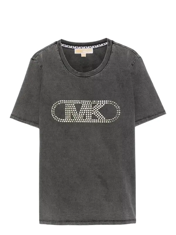 Michael Kors Empire-stud T-shirt - Grey