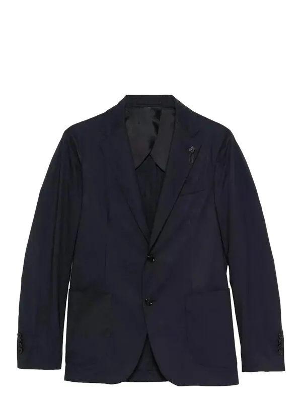 LARDINI Single-breasted Blazer - Blue