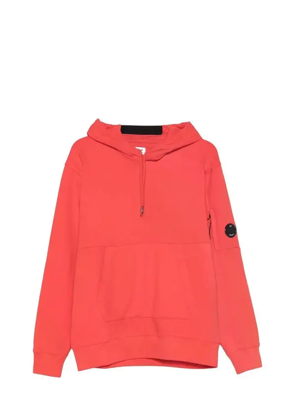 C.P. COMPANY Lens-detailed Hoodie - Red