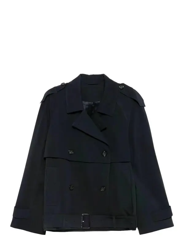TOTÊME Cotton Pea Coat - Blue
