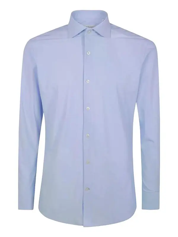TINTORIA MATTEI 954 Spread-collar Shirt - Blue