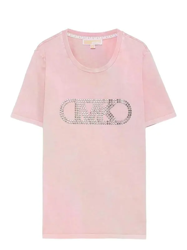 Michael Kors Empire-stud T-shirt - Pink