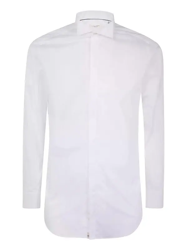 TINTORIA MATTEI 954 Spread-collar Shirt - White