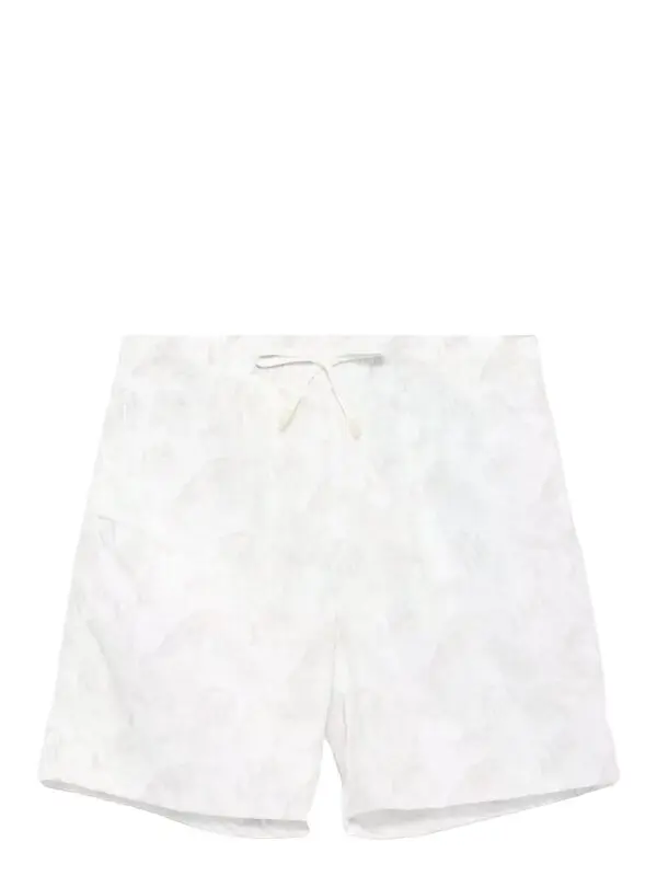 Eleventy Floral-print Swim Shorts - Neutrals