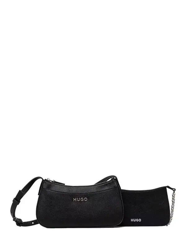 Hugo Logo-plaque Cross Body Bag - Black