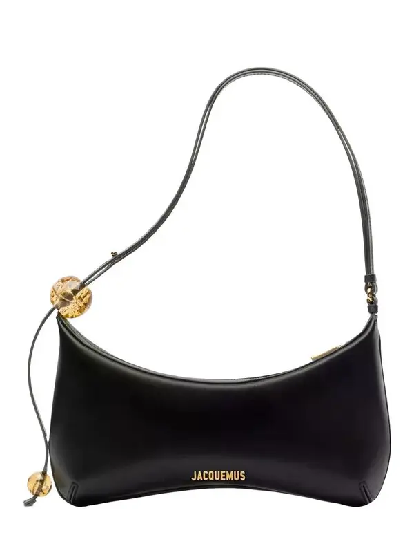 Jacquemus Le Bisou Perle Shoulder Bag - Black
