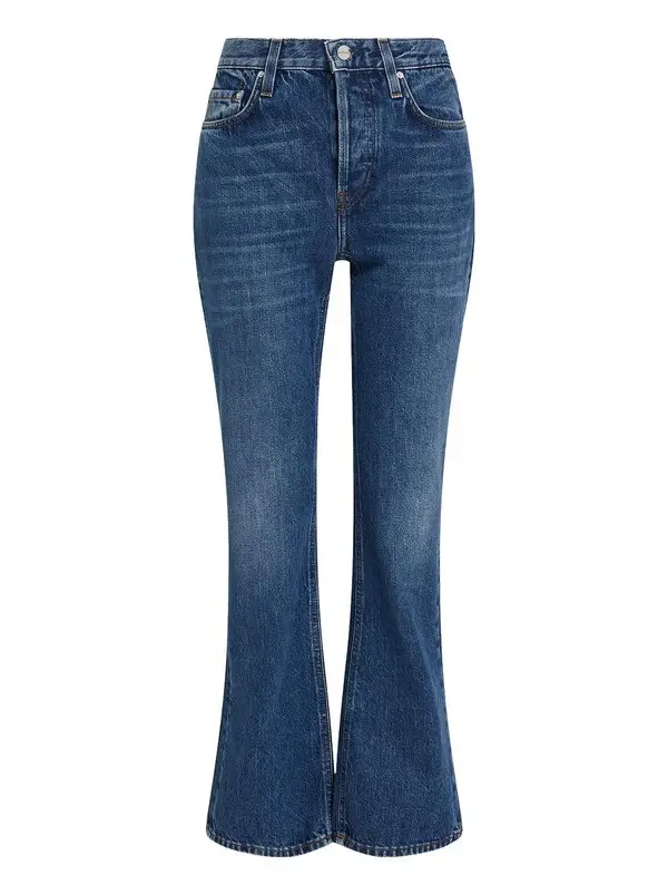 TOTEME High-rise Kick-flare Jeans - Mid Denim