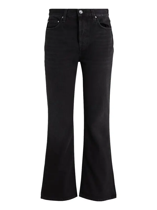 TOTEME High-rise Kick-flare Jeans - Black