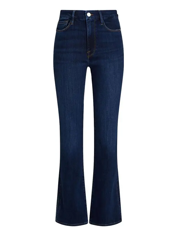 FRAME Mid-rise Bootcut Jeans - Dark Denim