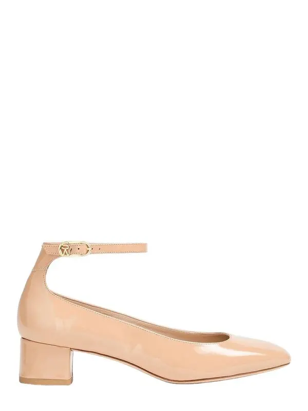 STUART WEITZMAN Jane Patent-leather Pumps - Sand