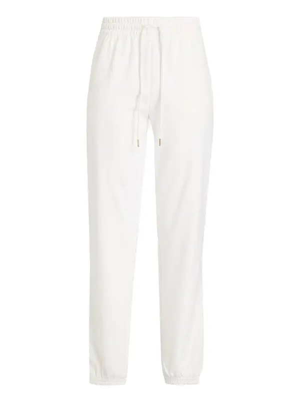 Zimmermann Cotton-blend Terry Track Pants - Ivory