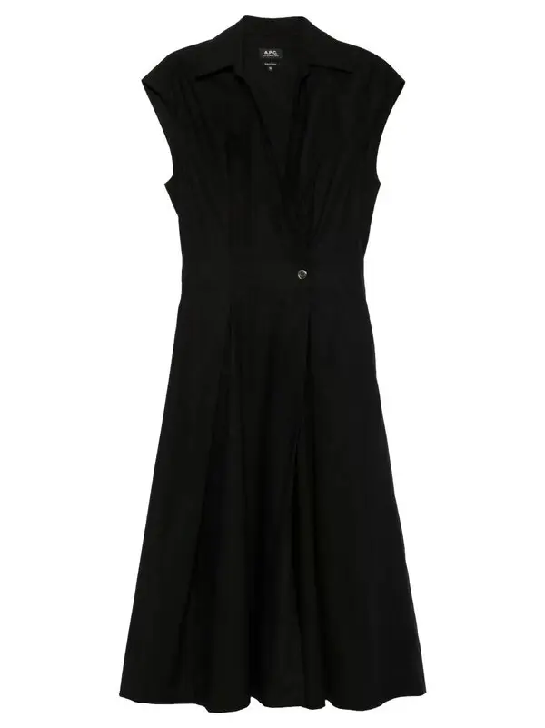 A.p.c. Athéna Midi Dress - Black