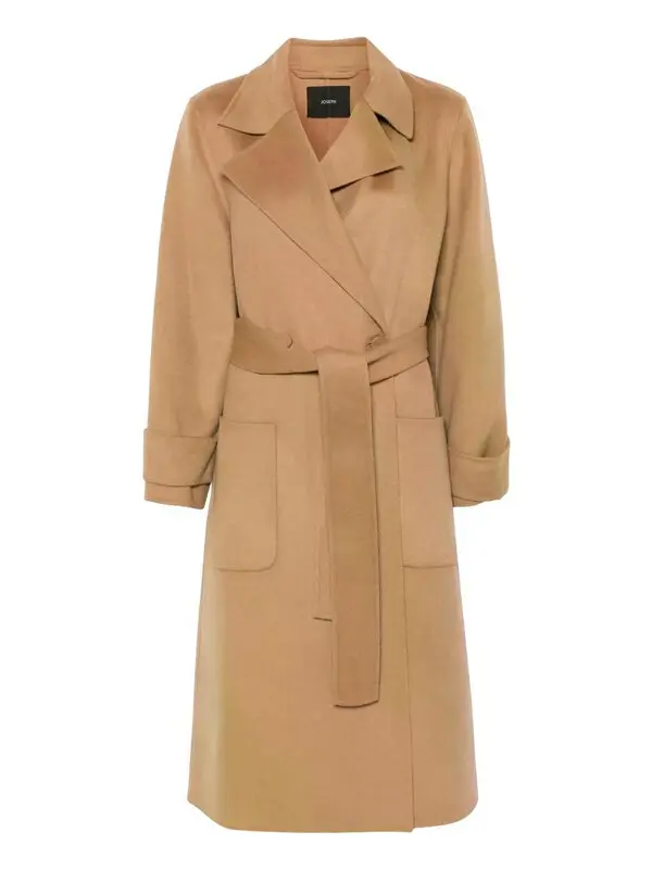 JOSEPH Arline Belted Coat - Brown