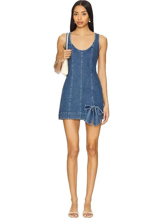 Show Me Your Mumu Bridgeport Denim Bow Dress - Blue Jean Baby