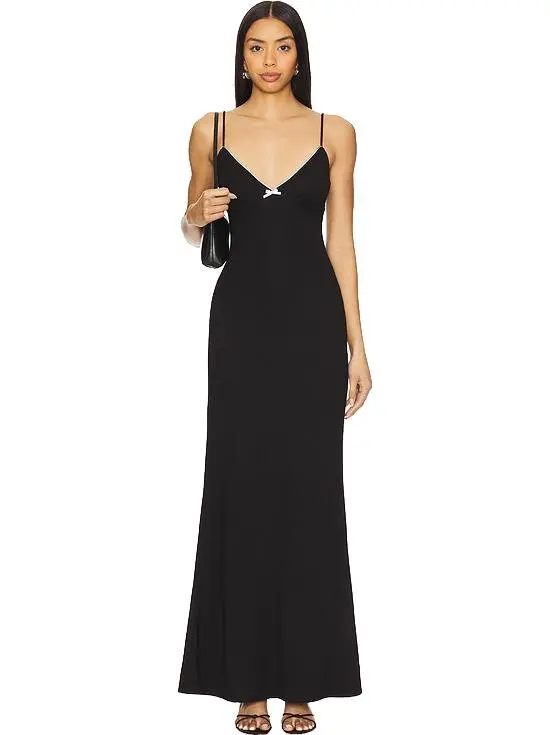 MORE TO COME Lya Maxi Dress - Black