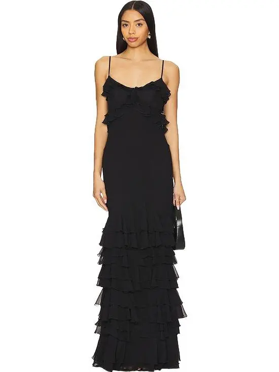 LOVERS AND FRIENDS X Emma Rose Arles Gown - Black