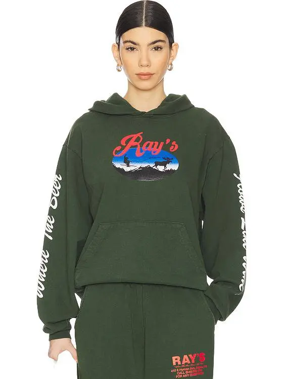 RAY'S Ski Adventure Fleece Hoodie - Green
