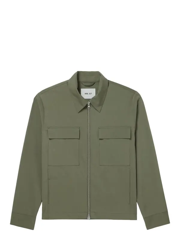 Nn07 Alban 8240 Recycled-twill Jacket - Green